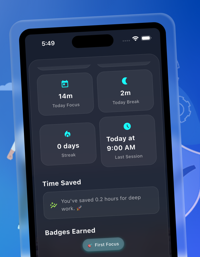 Focus DoM: Deep Work Timer Flutter Productivity App by Apptionary